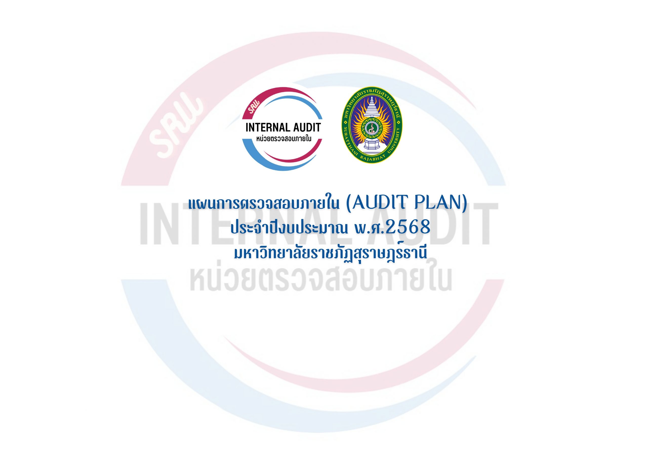 แผนการตรวจสอบภายใน (Audit Plan) ประจำปีงบประมาณ พ.ศ.2568 – หน่วยตรวจสอบ ...